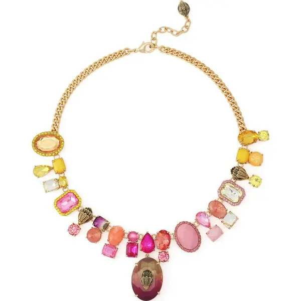 Kurt Geiger Gemstone Statement Necklace - Multi