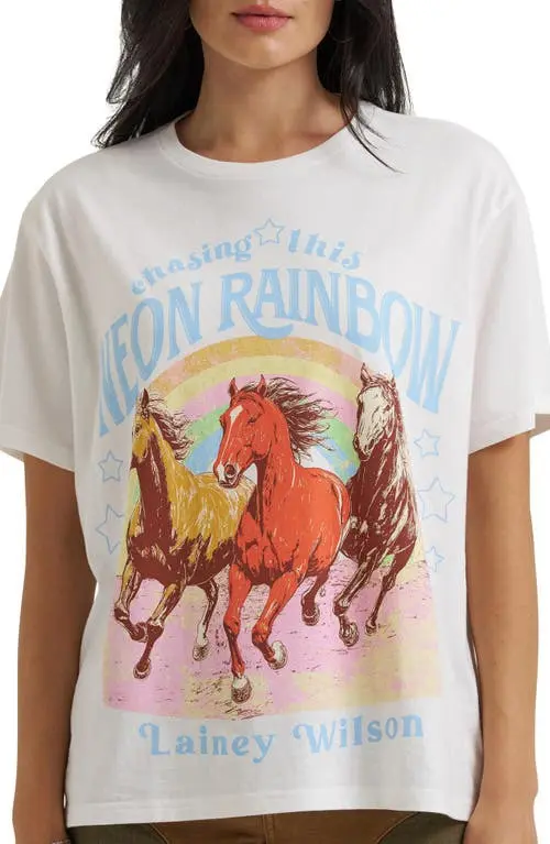 Wrangler Lainey Wilson Chasing This Neon Rainbow Graphic Tee