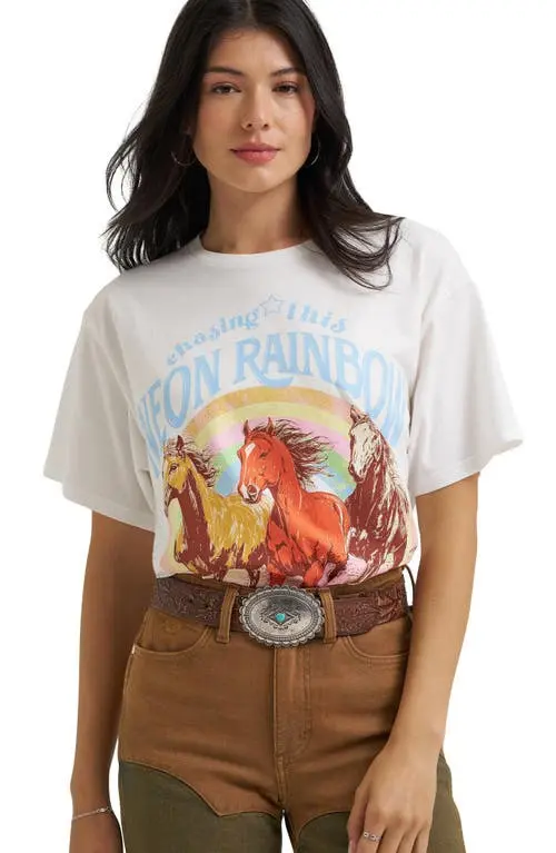 Wrangler Lainey Wilson Chasing This Neon Rainbow Graphic Tee
