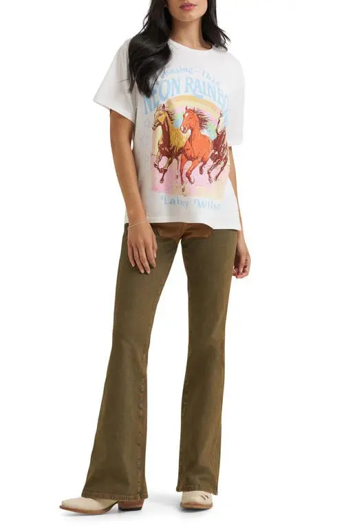 Wrangler Lainey Wilson Chasing This Neon Rainbow Graphic Tee
