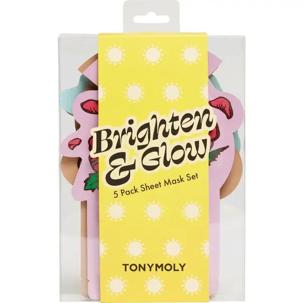 TONYMOLY Brightening Glow Set Of 5 Sheet Mask Set - No Color