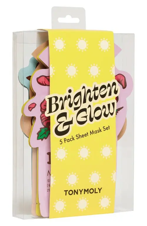 TONYMOLY Brightening Glow Set Of 5 Sheet Mask Set