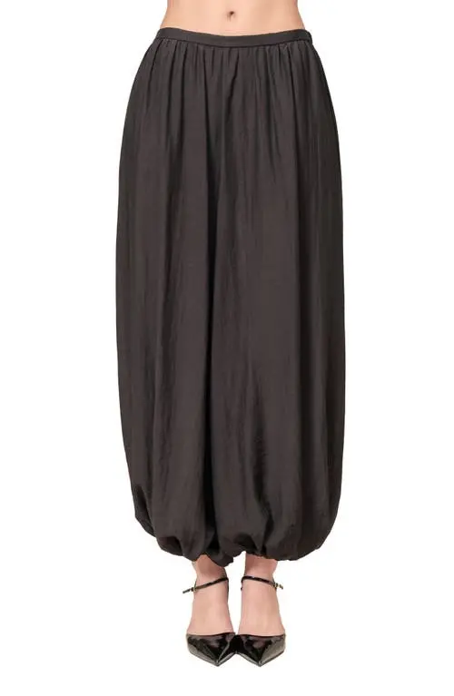 MAUDE CLUB Talia Balloon Pants - Black