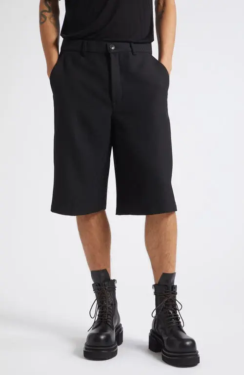 Rick Owens Tailored Wool Whipcord Work Shorts