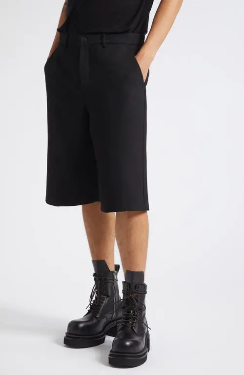 Rick Owens Tailored Wool Whipcord Work Shorts