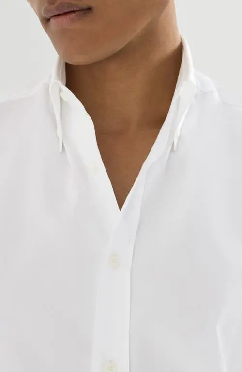 Brunello Cucinelli Twill Shirt With Button-down Collar
