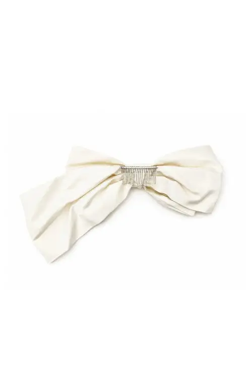 BINATA MILLINERY Mayumi Oversized Silk Bow Comb