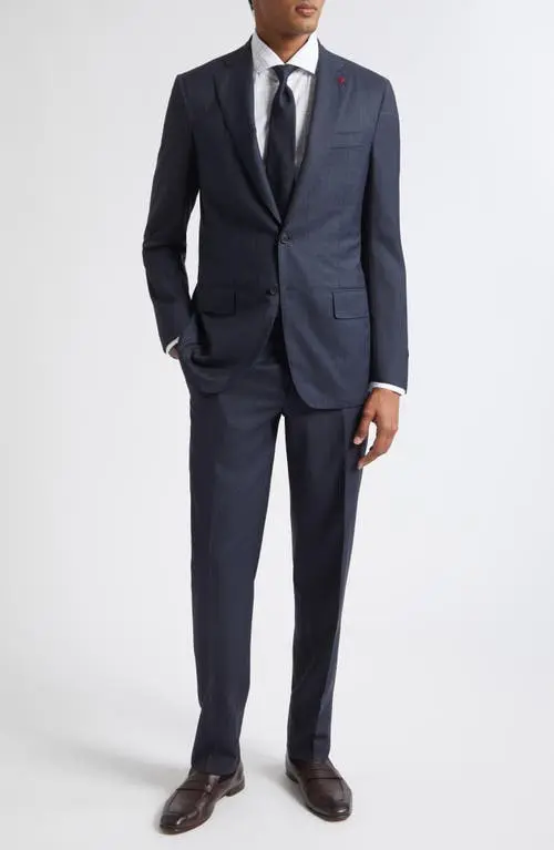 Isaia Delain Pinstripe Wool Suit