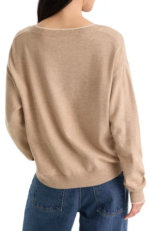 Good American The Cozy V-neck Sweater