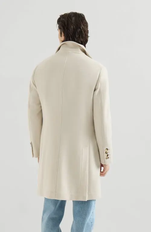 Brunello Cucinelli Lightweight Water-resistant Cashmere Coat With Double Vents