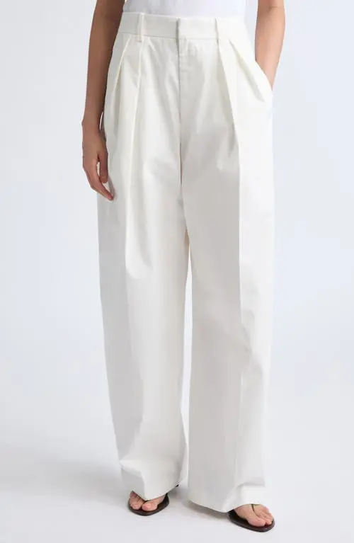 KALLMEYER Joel Pleated Trousers - Ivory