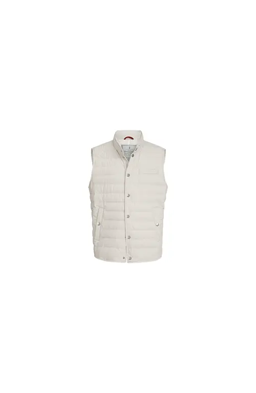 Brunello Cucinelli Bonded Taffeta Lightweight Down Vest - Panama