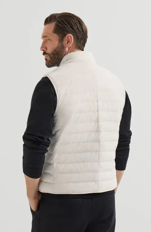 Brunello Cucinelli Bonded Taffeta Lightweight Down Vest - Panama