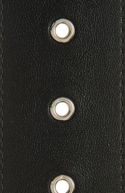 Givenchy Windsor Knot Leather Belt With Buckle