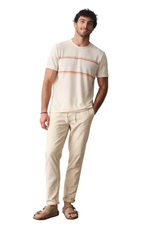 Marine Layer Signature Jacquard Crewneck T-shirt