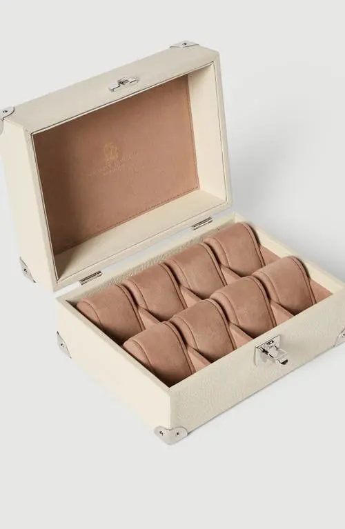 Brunello Cucinelli Grained Calfskin Watch Box