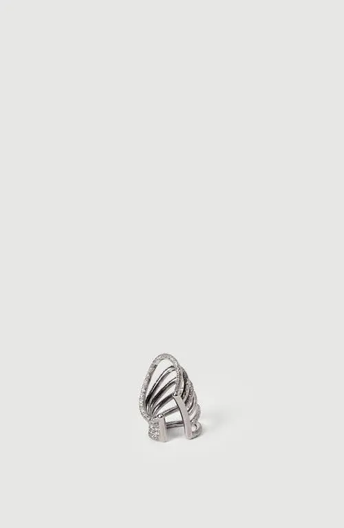 Brunello Cucinelli Sterling Silver Shimmer Ear Cuff
