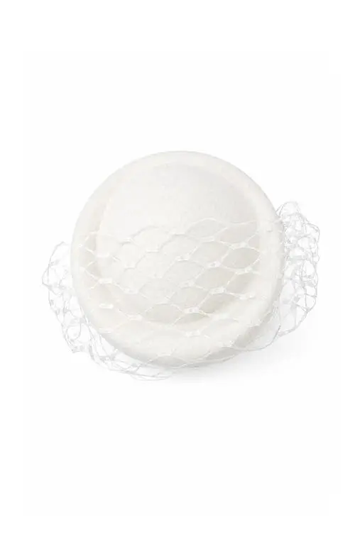BINATA MILLINERY Kahon Pillbox Fascinator Hat With Cage Veil