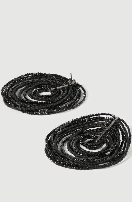 Brunello Cucinelli Hematite And Sterling Silver Dangle Earrings