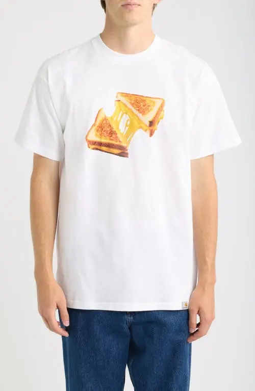 Carhartt Work In Progress Cheese Toast Graphic T-shirt - White