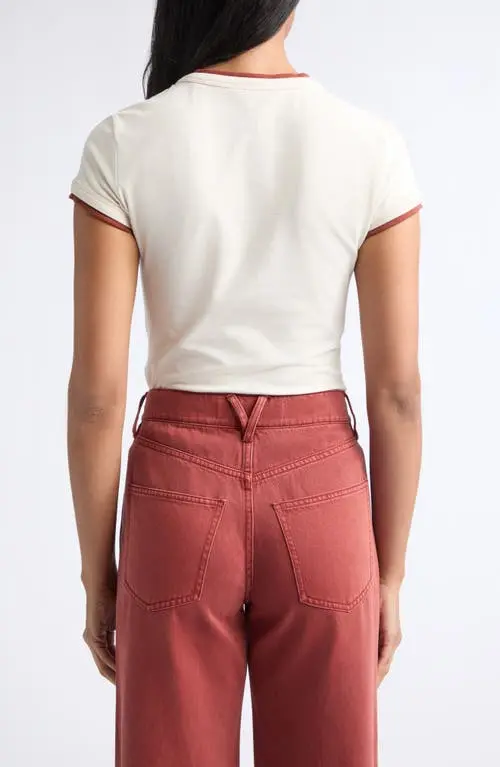 Veronica Beard Devin Short Sleeve Ringer T-shirt