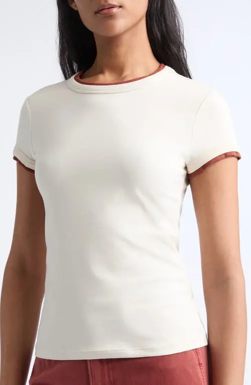 Veronica Beard Devin Short Sleeve Ringer T-shirt