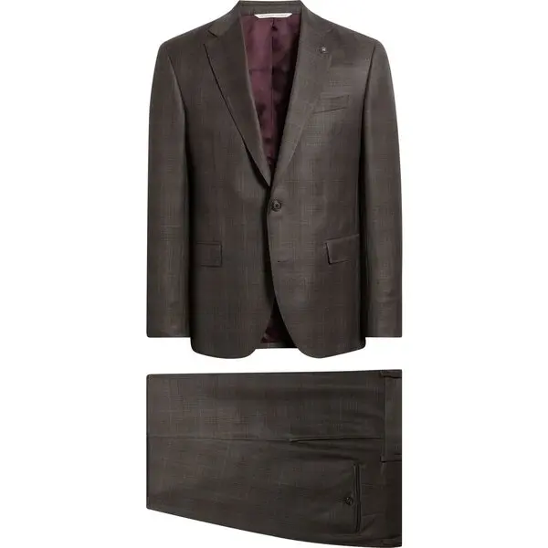JACK VICTOR Esprit Windowpane Wool Suit