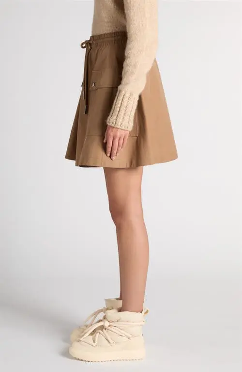Moncler Cotton Blend A-line Mini Skirt