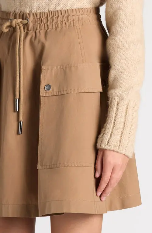 Moncler Cotton Blend A-line Mini Skirt