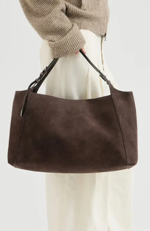 Brunello Cucinelli Shopper Bag In Suede