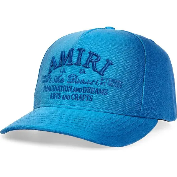 Amiri Arts District Embroidered Baseball Cap - Sapphire