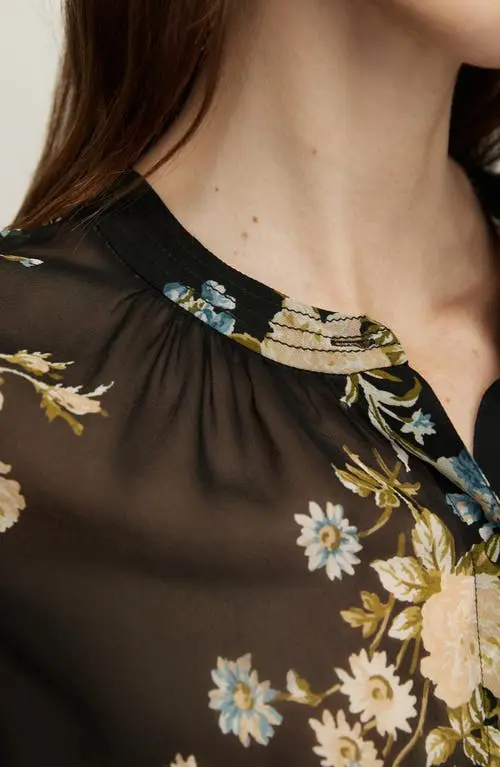 Veronica Beard Ashlynn Silk Chiffon Blouse