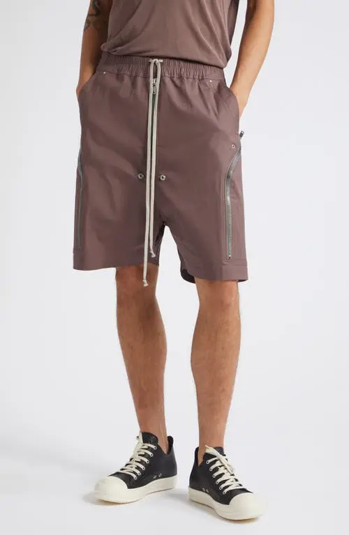 Rick Owens Heizer Poplin Shorts - Grape