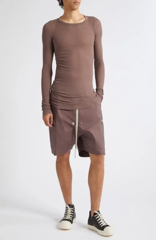 Rick Owens Heizer Poplin Shorts - Grape