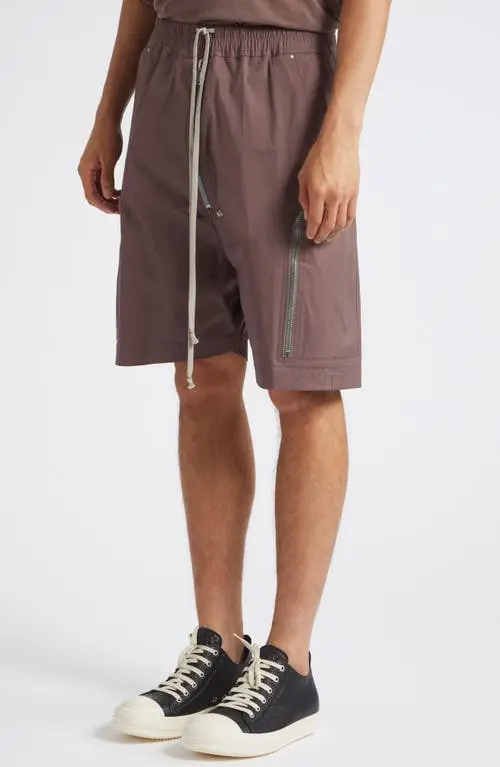 Rick Owens Heizer Poplin Shorts - Grape