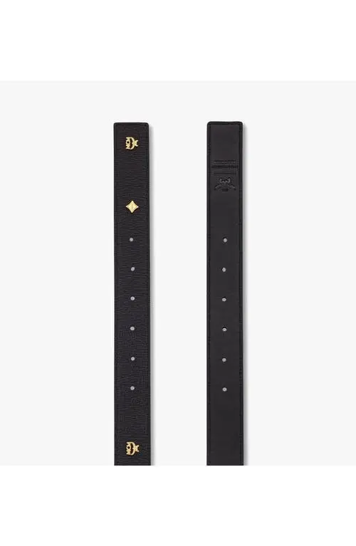 Mcm Pina Studded Leather Belt