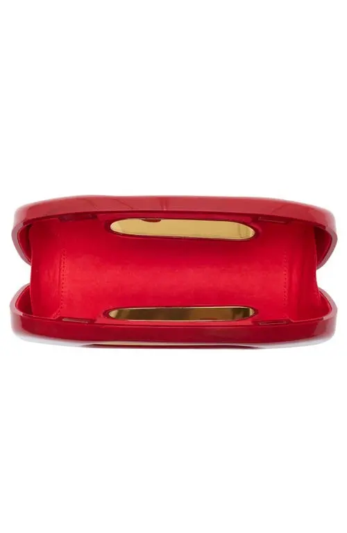 Cult Gaia Amara Acrylic Clutch - Vermilion