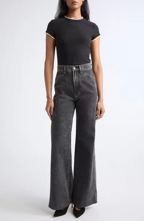 Veronica Beard Devin Short Sleeve Ringer T-shirt