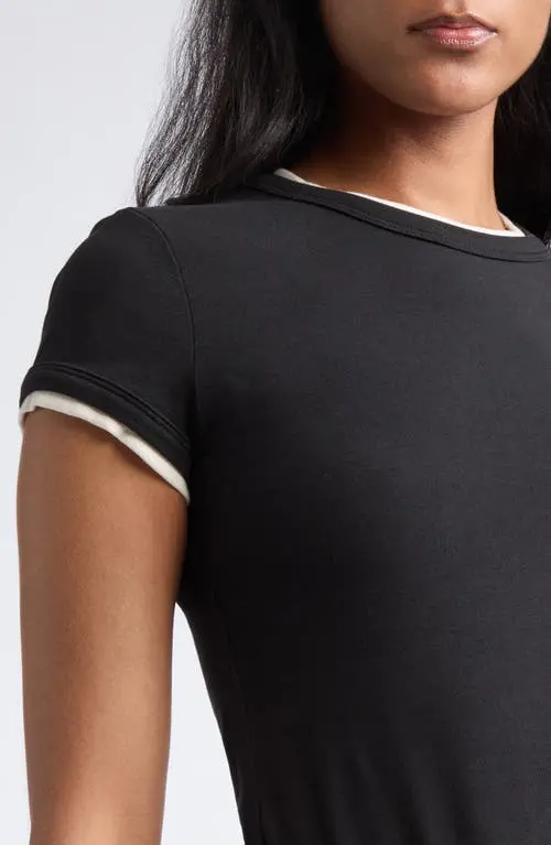 Veronica Beard Devin Short Sleeve Ringer T-shirt