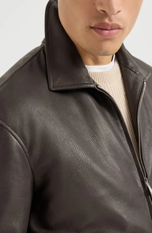 Brunello Cucinelli Nappa Leather Outerwear Jacket