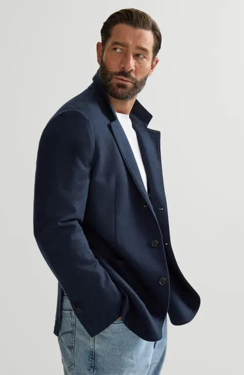 Brunello Cucinelli Cashmere Jersey Blazer With Patch Pockets