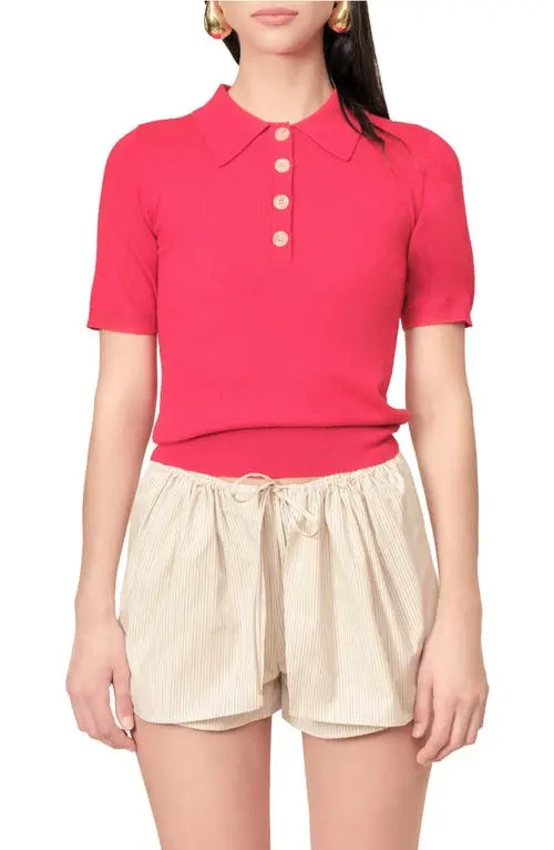 MAUDE CLUB Darcy Polo - Red