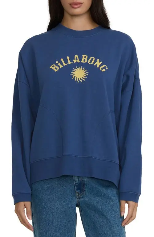 BILLABONG Surf Camp Heritage Graphic Sweatshirt - True Navy