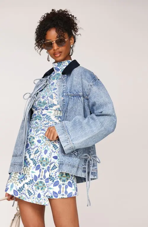 Avec Les Filles Oversized Denim Chore Jacket
