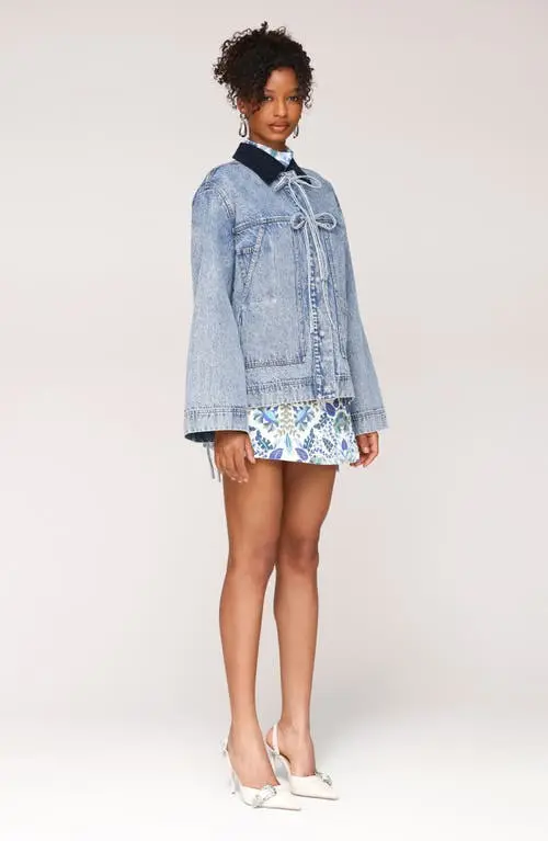 Avec Les Filles Oversized Denim Chore Jacket