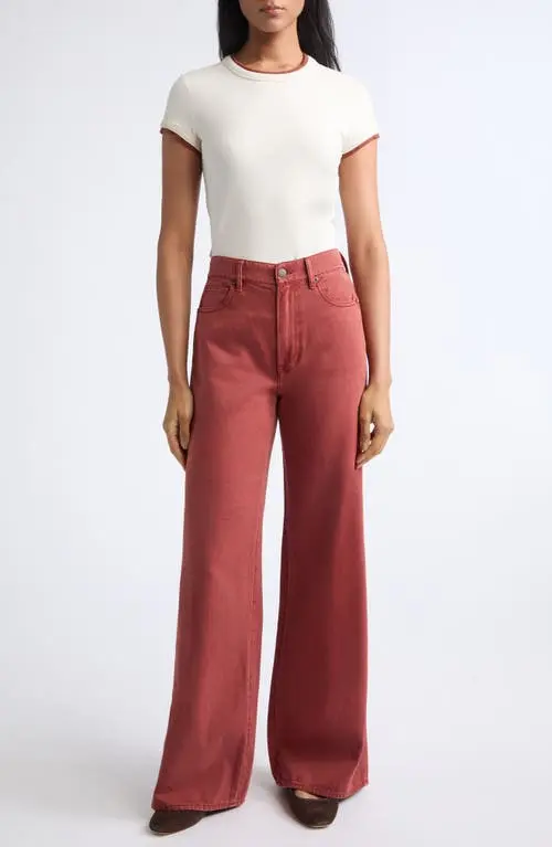 Veronica Beard Kasey Mid Rise Wide Leg Jeans