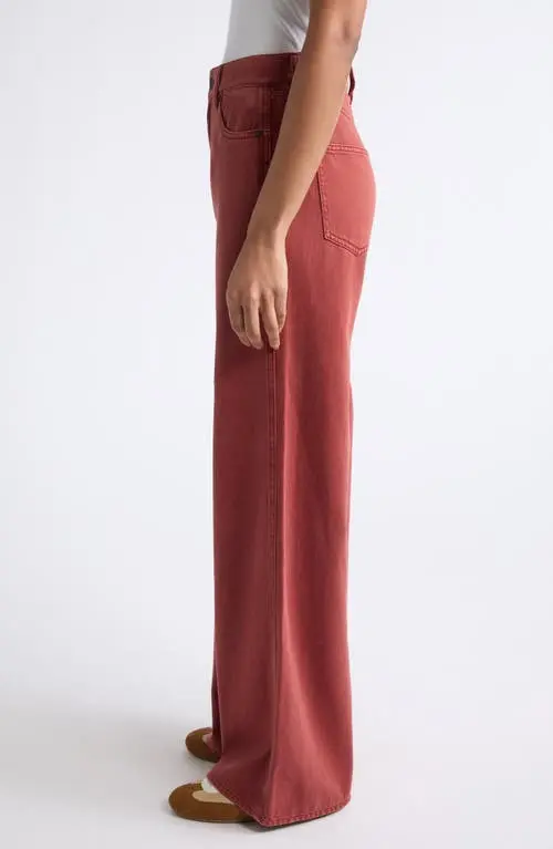Veronica Beard Kasey Mid Rise Wide Leg Jeans