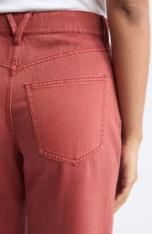 Veronica Beard Kasey Mid Rise Wide Leg Jeans
