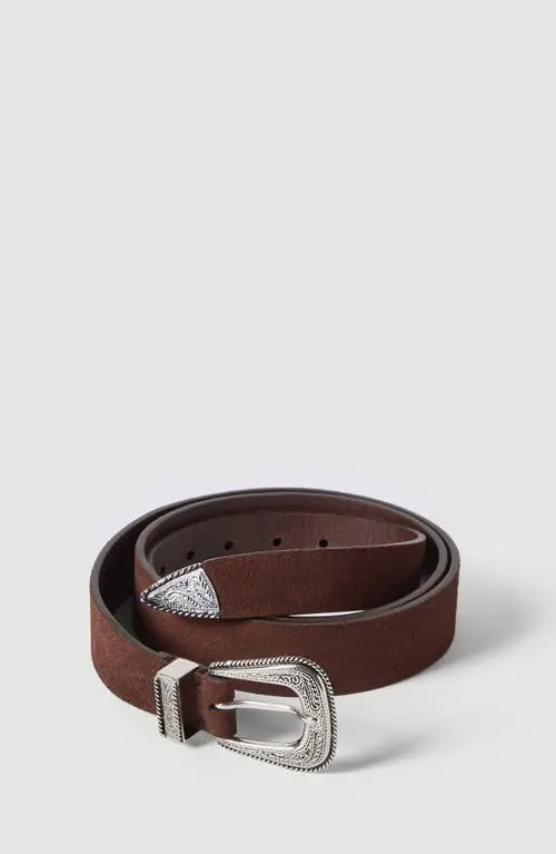 Brunello Cucinelli Leather Belt With Tip