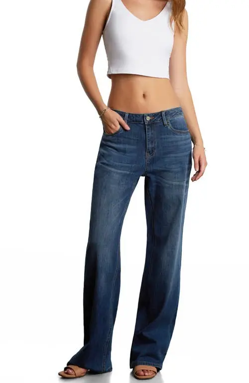 HINT OF BLU Straight Leg Jeans - Cozy Blue